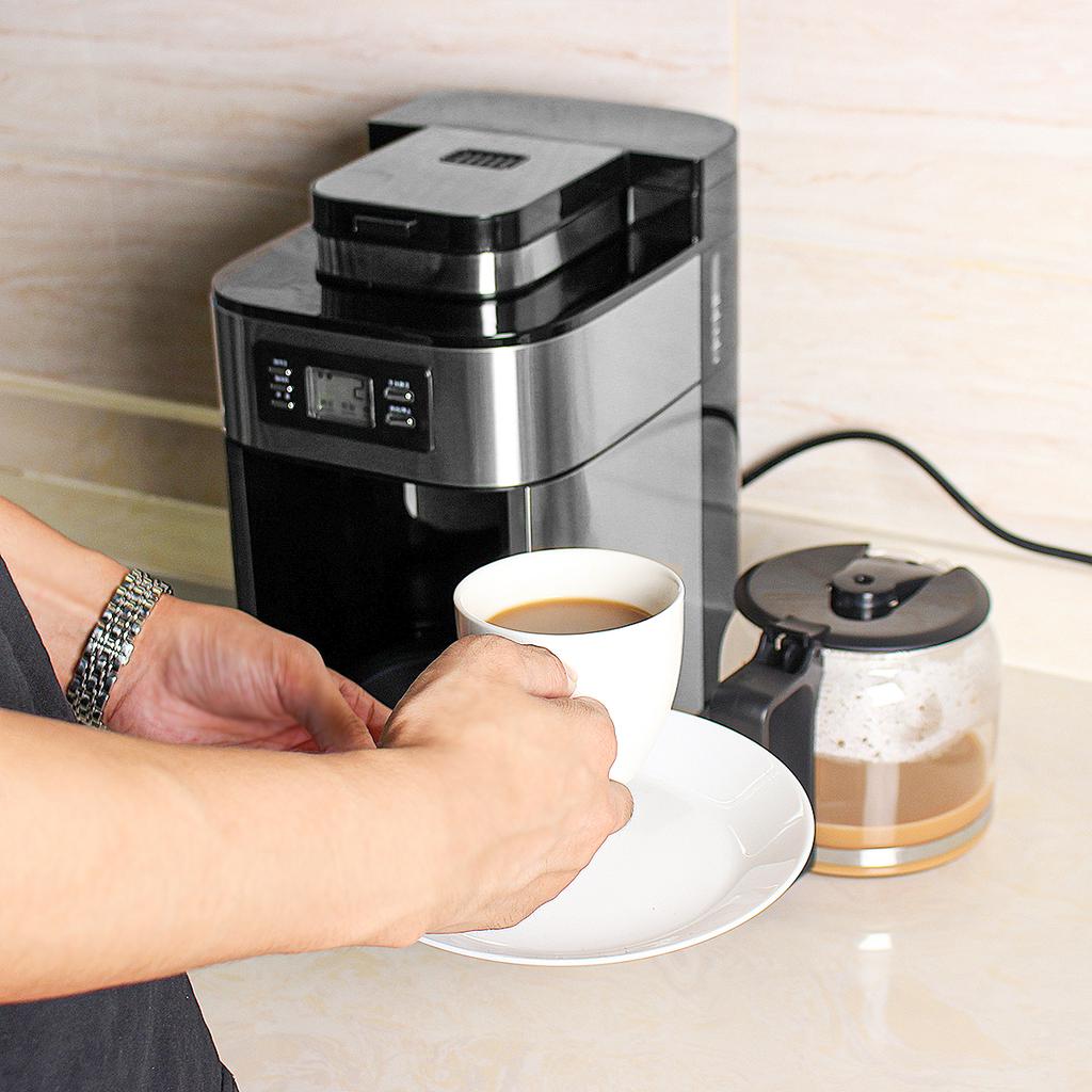 Buy Electric Coffee Maker Machine Household Fully-Automatic Drip Coffee ...