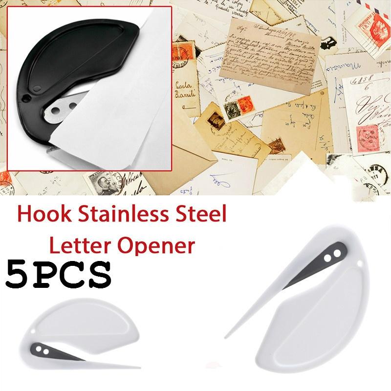 5PCS Mini Letter Opener Plastic Letter Mail Envelope Opener Safety ...