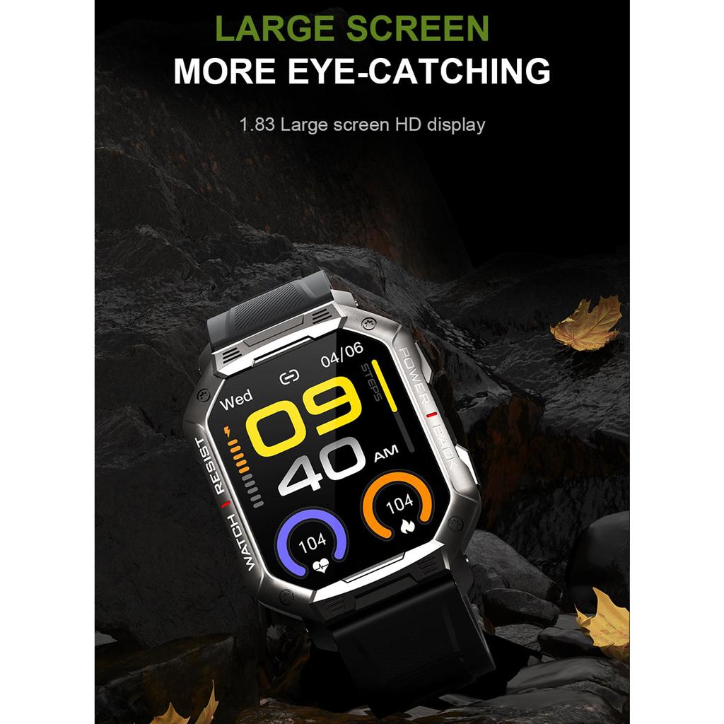 Buy 2022 Smart Watch Men IP67 Waterproof Bluetooth Call Rugged Sport ...