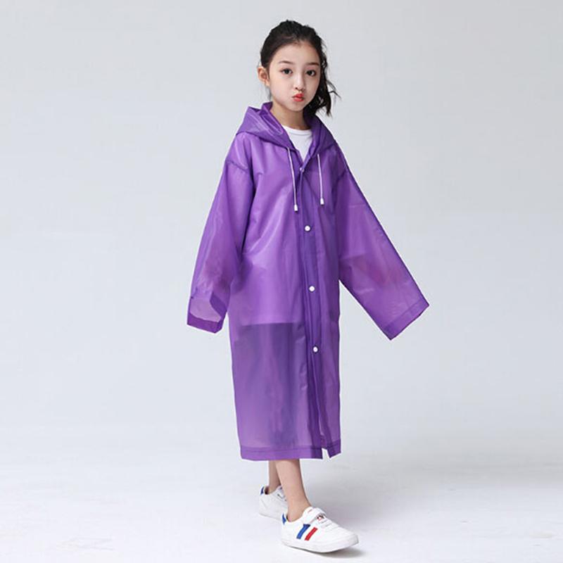 Buy 1PC Practical Outdoor Hiking Travel Rain Gear Coat EVA Transparent Child Raincoat Rainwear ...