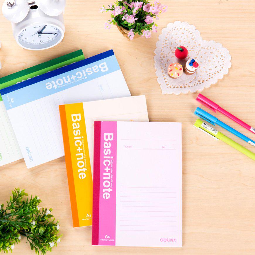 Buy [DSC] Deli A5 Notebook 100 Sheets 7655 Business Diary Journal ...