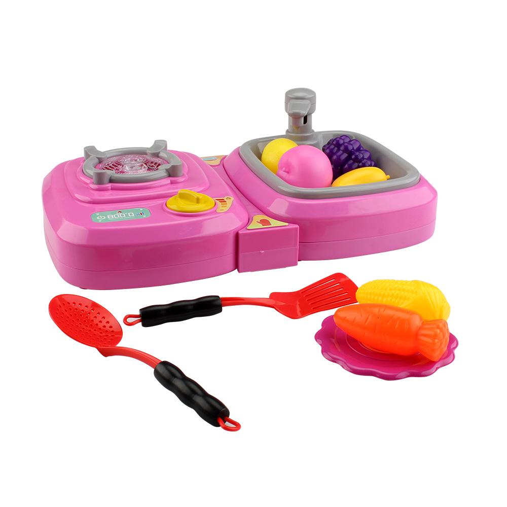 29pcs In 1 Kitchen Play Toy Mini Multi-Purpose Gas Stove Wash Sink ...