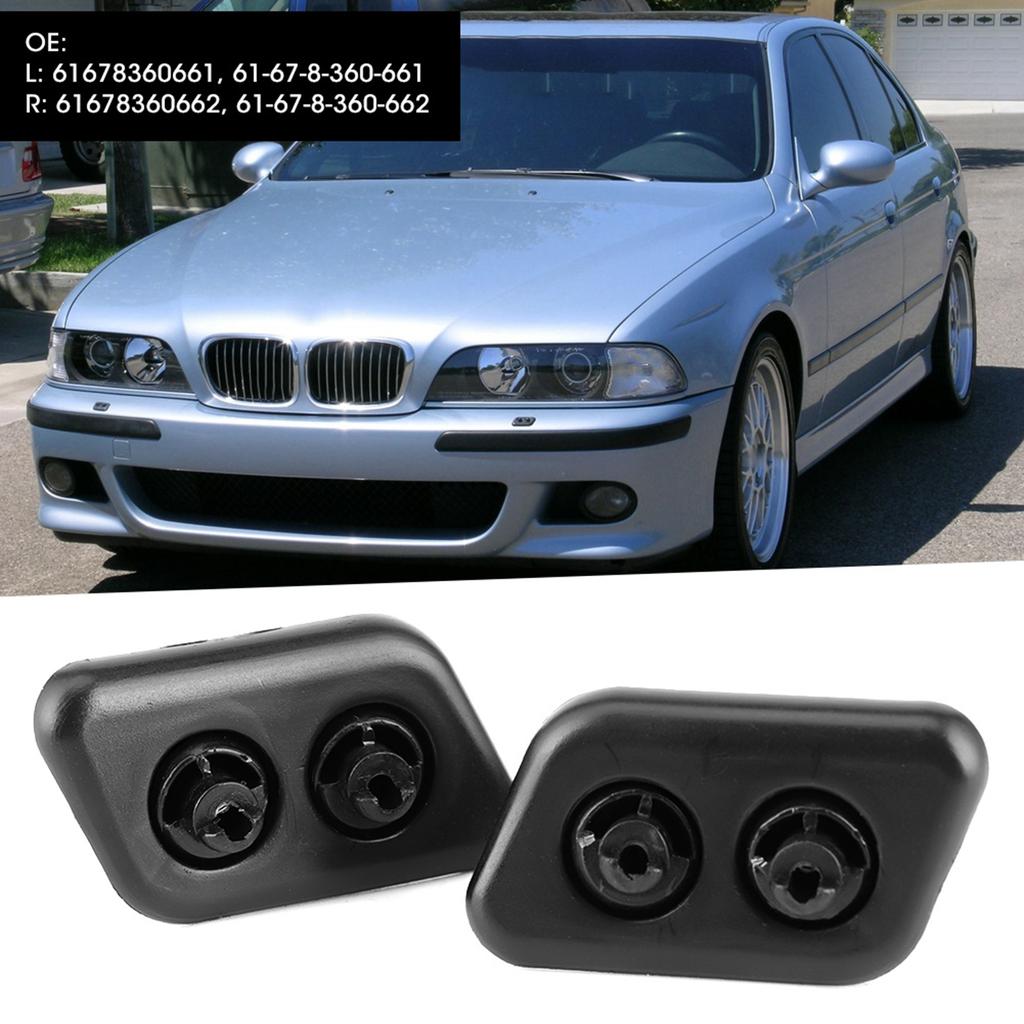 Buy Pair of Headlight Washer Nozzle 61678360661 61678360662 Fit for E39 ...