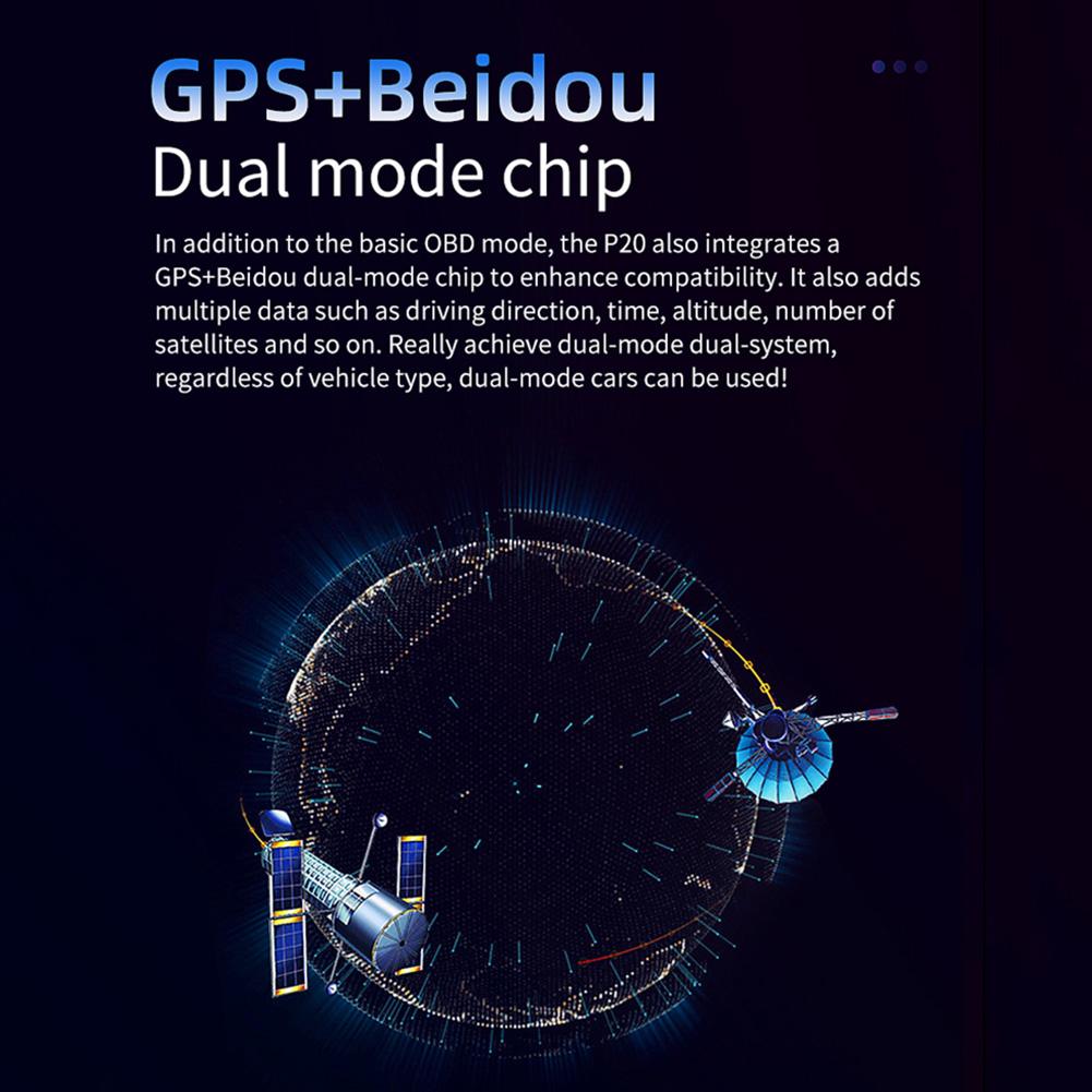 Buy P20 Car HUD OBD2 GPS Head Up Display +GPS Navigation Overspeed ...