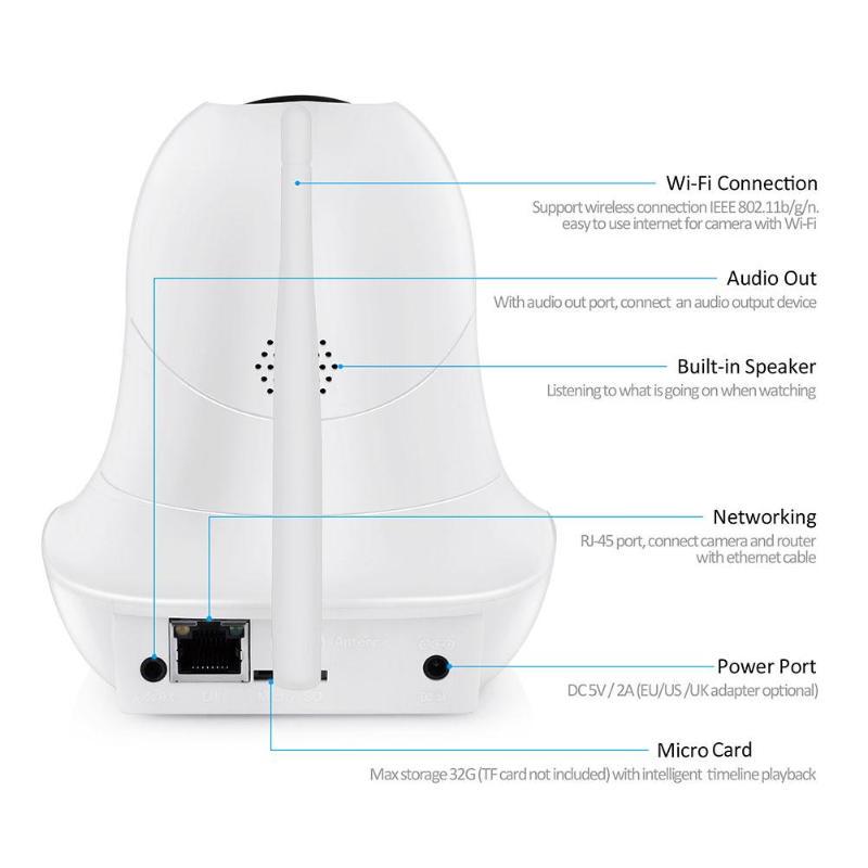 Buy Keekoon KK004 1080P IP Camera Wireless Voice Alarm Black Dual-Audio ...