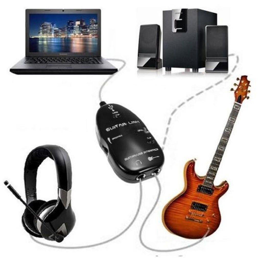 Buy Guitar To USB Interface Link Cable Adapter MAC/PC Recording CD at ...