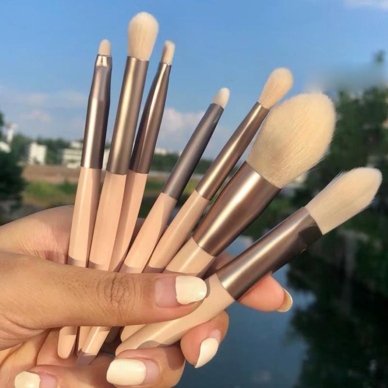 Buy Mini Makeup Brush Set Eyeshadow Brush/Blush Brush Set 8 Cute Mini ...