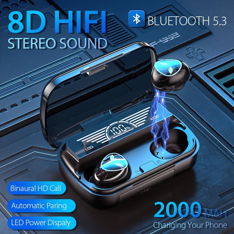 Buy M20 TWS Wireless Mini Earbuds Bluetooth 5.3 Headset LED Digital ...