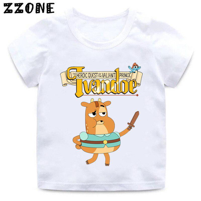 Buy Cartoon Ivandoe Print Boys/Girls T Shirt Kids Funny Casual Clothes ...