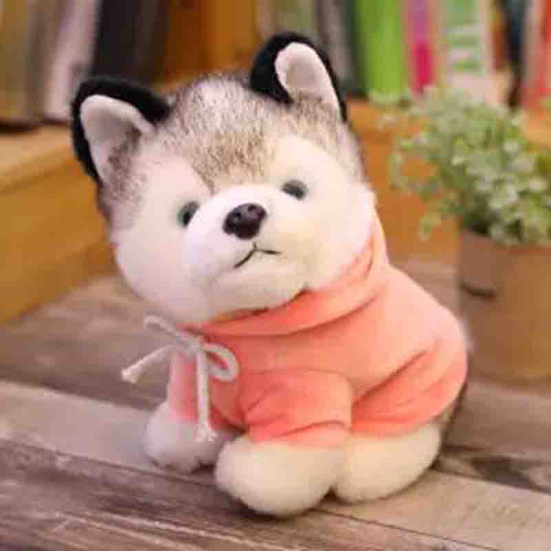 Buy Cute Simulation Husky Doll Plush Toy Puppy Dog Erha Doll Small Doll ...