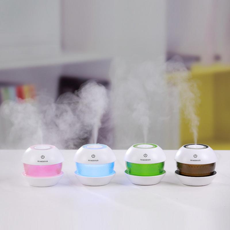 Buy Novelty Portable Bottle Mini LED Night Light Humidifier USB Air ...