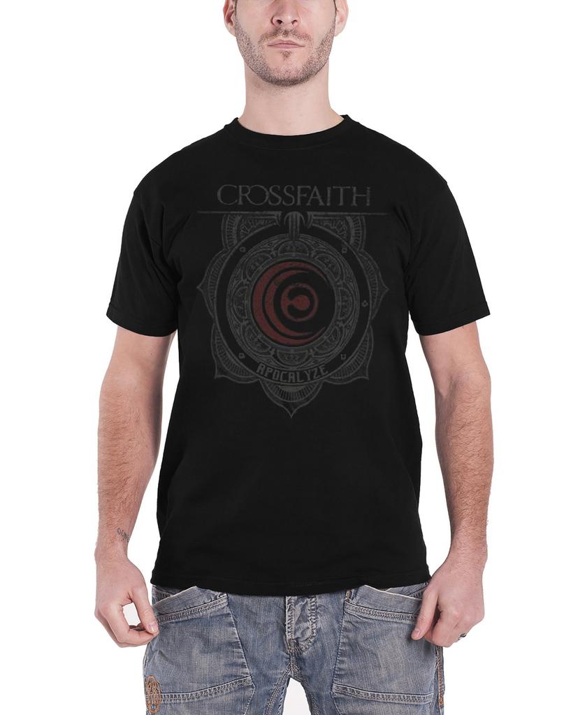 💰Kaufe Crossfaith T-Shirt Ornament Band Logo Offizielles Herren-Neues ...