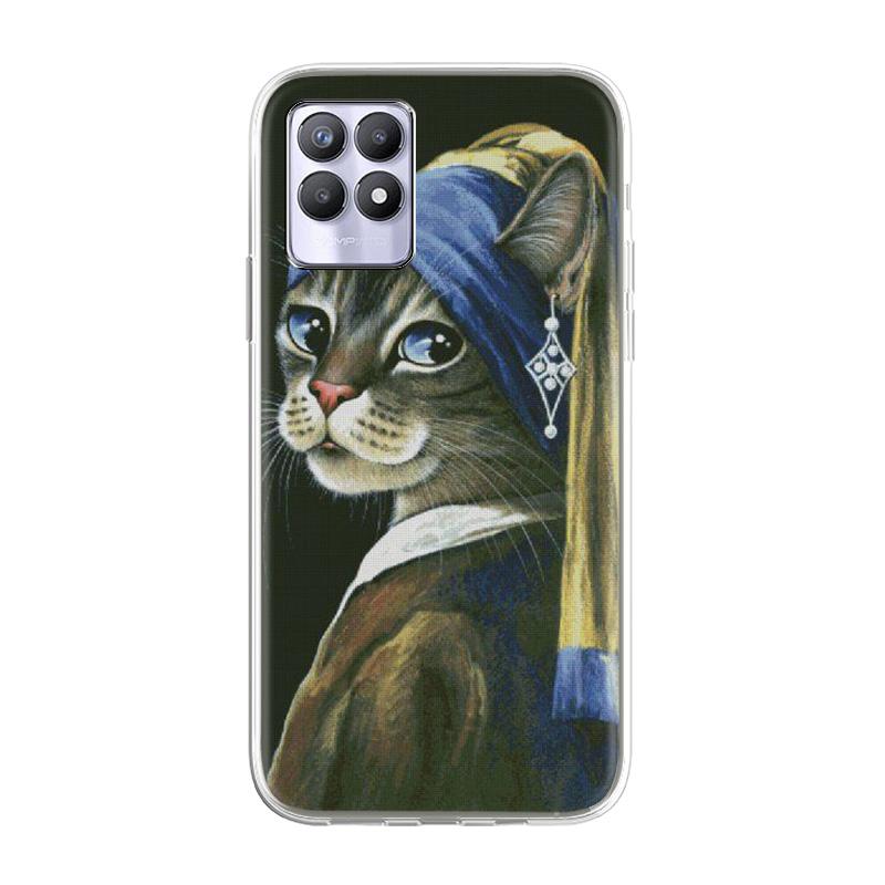 Buy Cool Soft Tpu Silicone Phone Case For OPPO Realme 8i Painting ...
