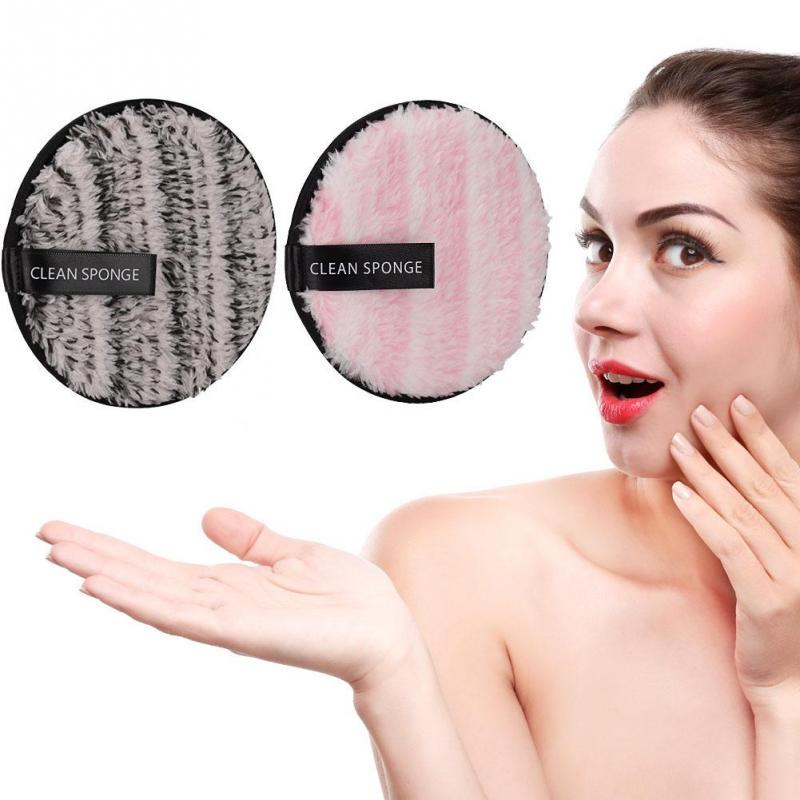 Buy Double-sided Microfiber Facial Makeup Remover Puff Reusable Face ...