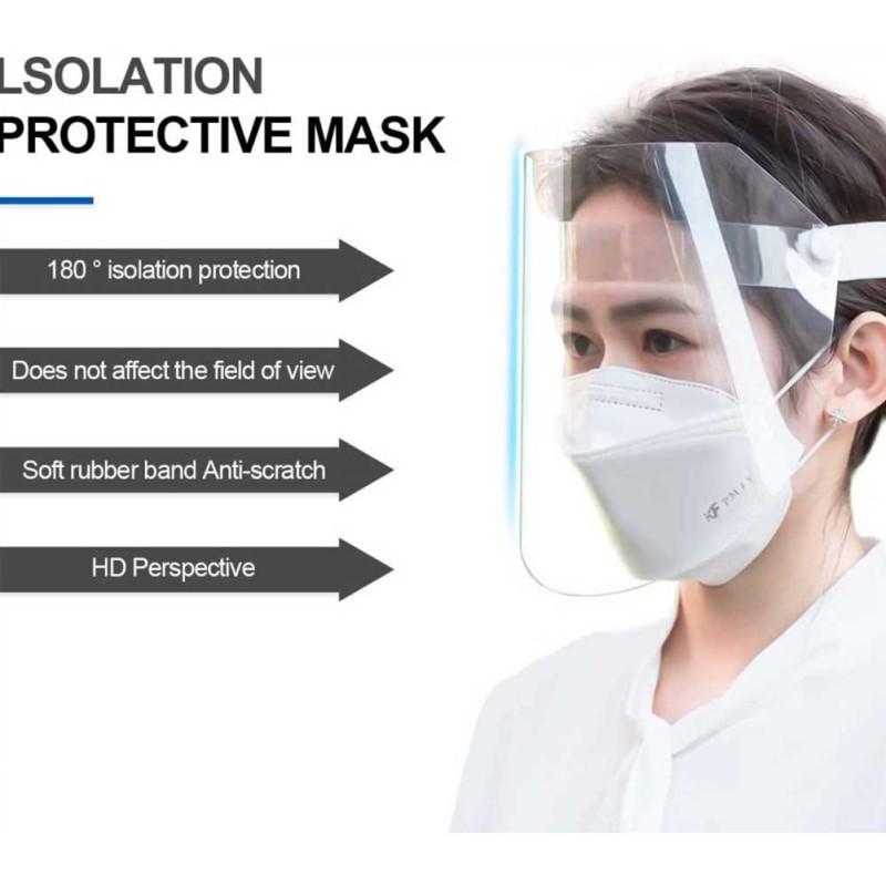 Buy Face Shield Full Face Covering Transparent Anti Droplet Dust-proof ...