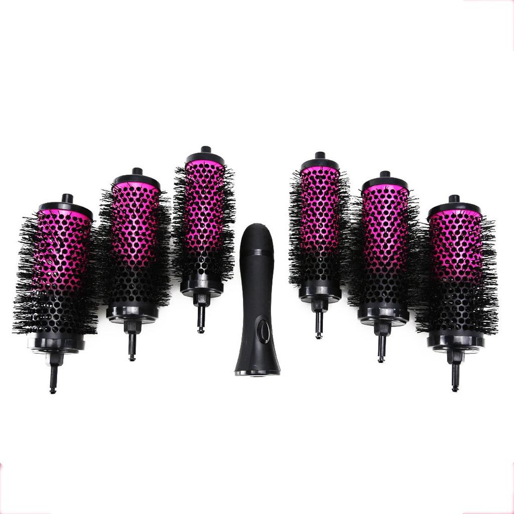 Buy LUCKY Women 6 PCS Hair Comb Set, Cushion Base Hair Combs and Round ...
