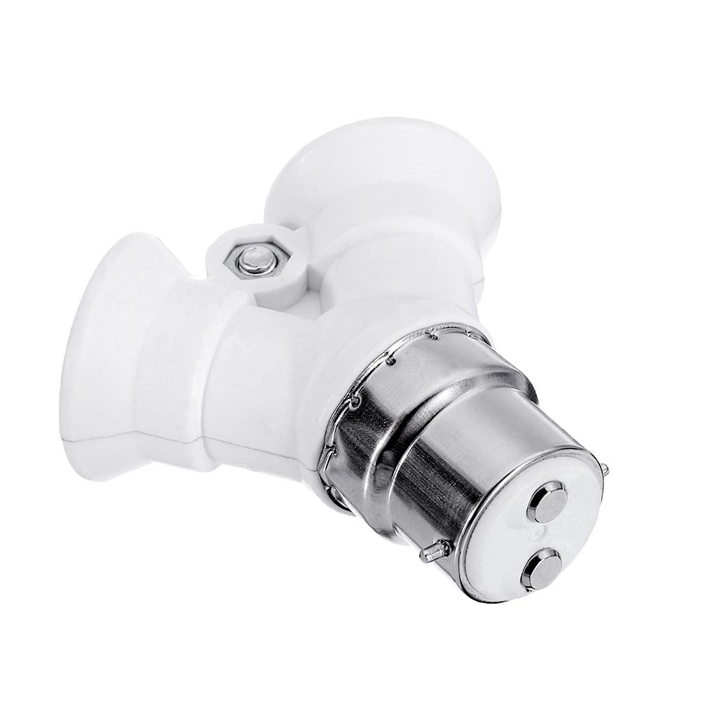 Buy B22 To 2 Way Splitter E14 Converter Light Socket Bulb Adapter AC100 ...