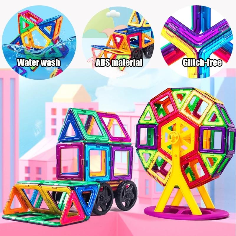 💰Kjøp Children Puzzle Assembly Magnetic Sheet Toy Building Blocks Kids ...