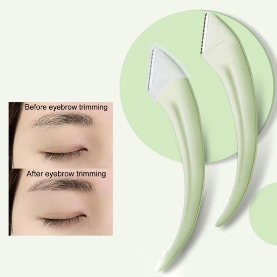 Buy 2Pcs Eyebrow Trimmer Anti-scratch Beauty Tool Mini Premium Manual ...