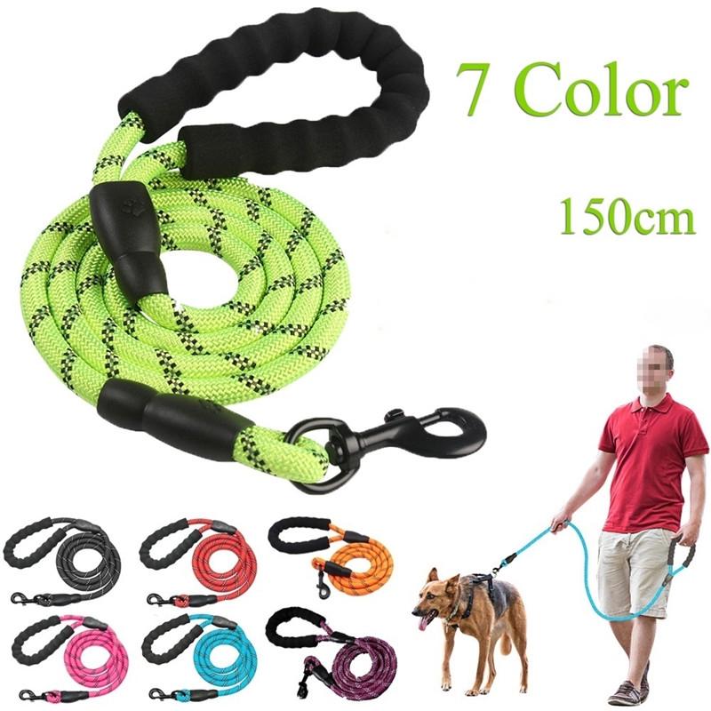 Buy 150cm Nylon Reflective Dog Leash Pet Training Leashes Running ...
