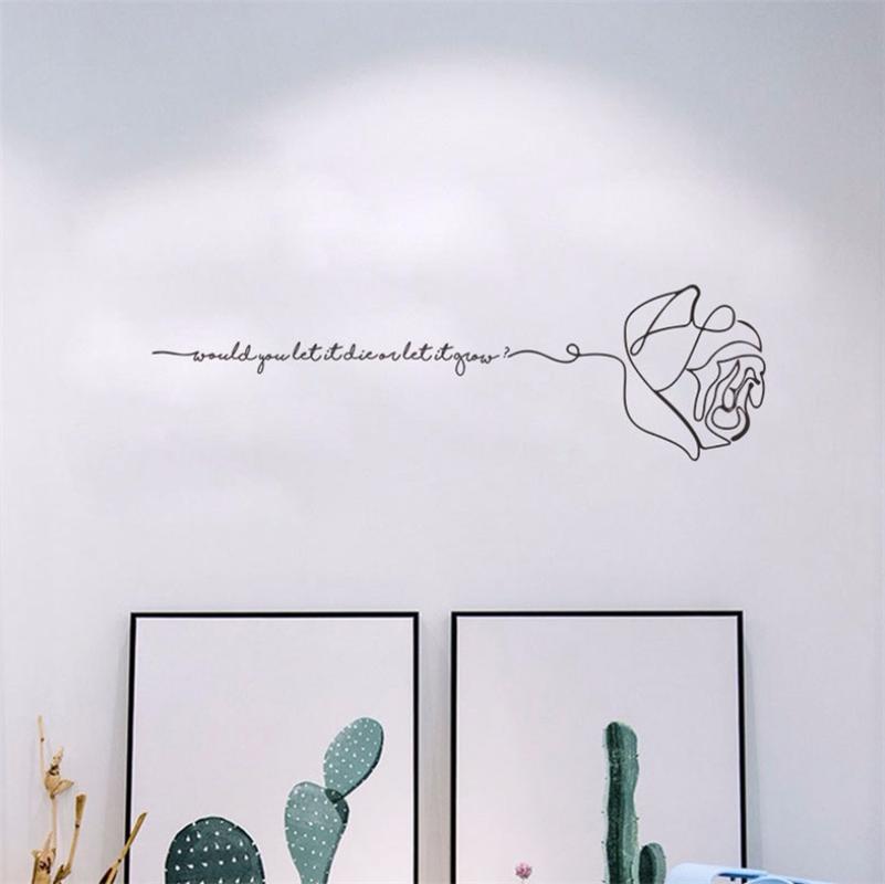 Buy Home Decor Text Patterns Wall Stickers Home Decor Living Room ...