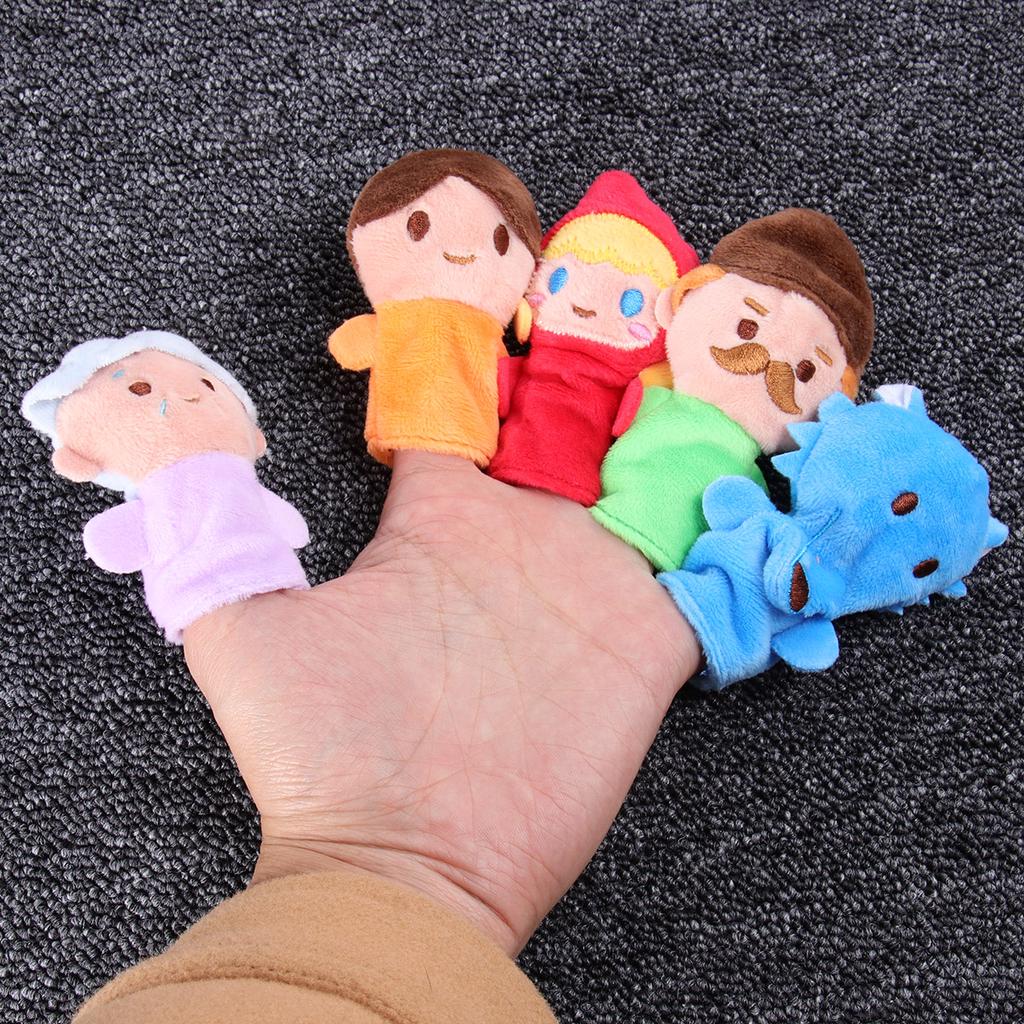 Buy 5pcs Baby Animal Finger Puppets Finger Puppet Animal Doll Kids ...