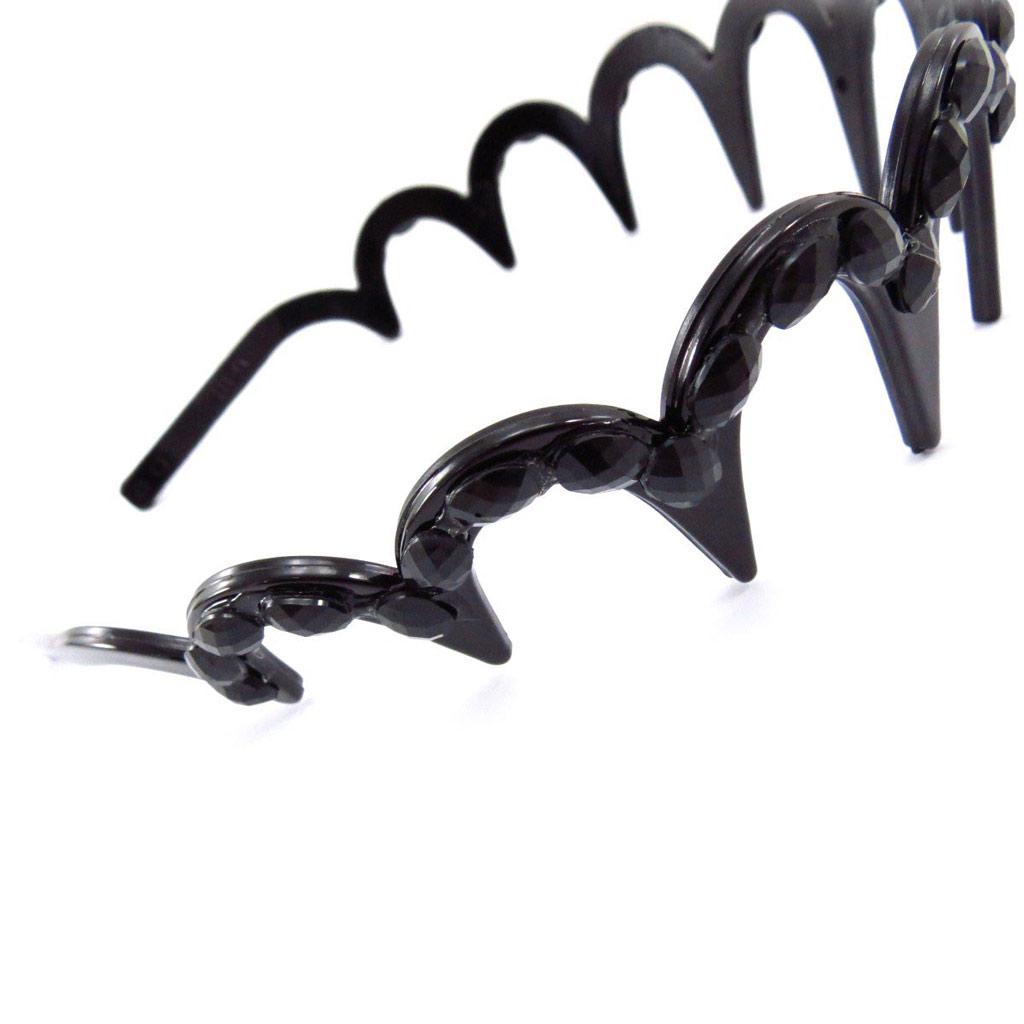 Buy Les Trésors De Lily [J5747] - Black 'Crystal' Hairband at ...