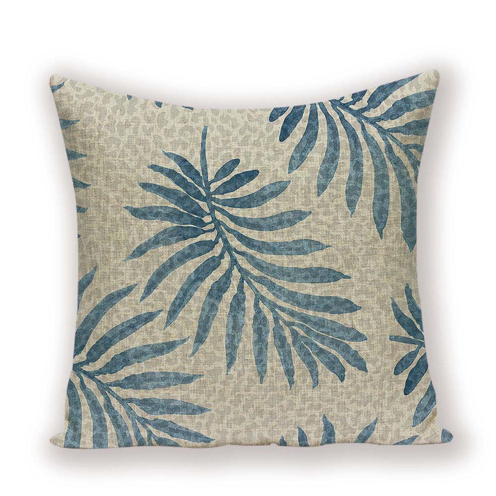 Satın alın Tropical Leaf Cushion Cover Spring Plant Leaf Pillows Covers ...
