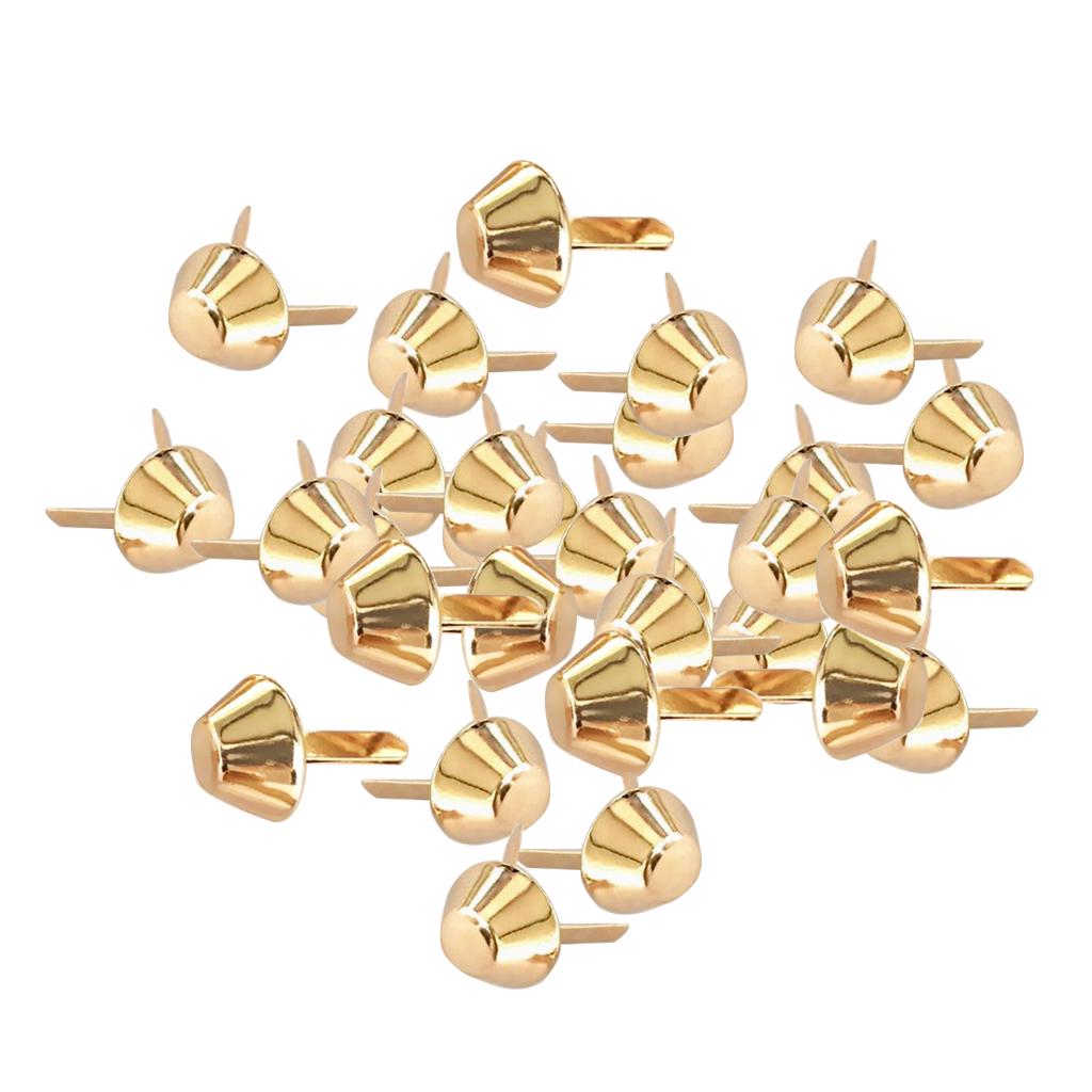 30Pcs Vintage Metal Studs Rivets Nailheads Spots 2 Prong Round Dome ...