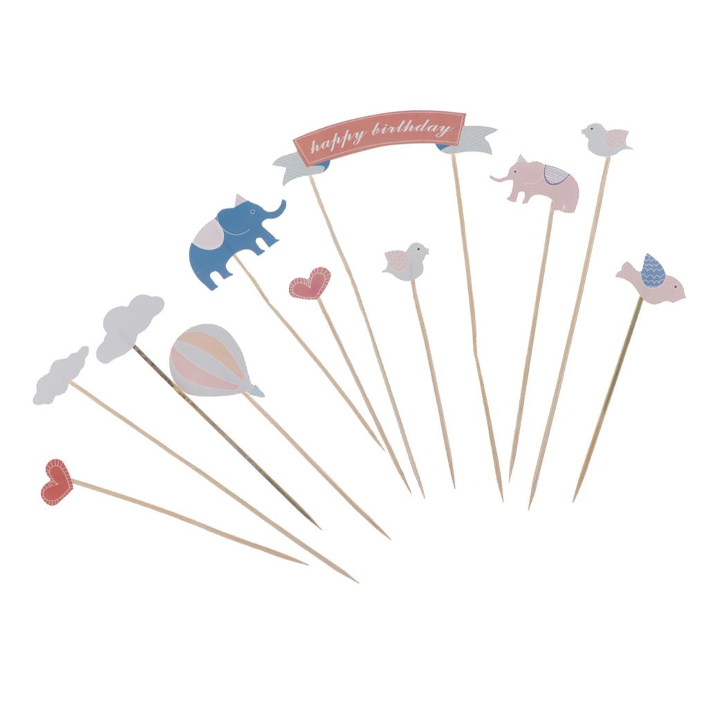 6 Bag Congratulation Cupcake Picks Cake Toppers for Children Birthday ...