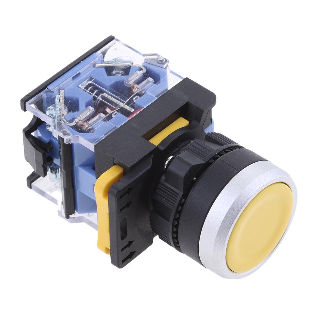 Self Locking Latching Push Button Switch 29mm Mounting Waterproof Red ...