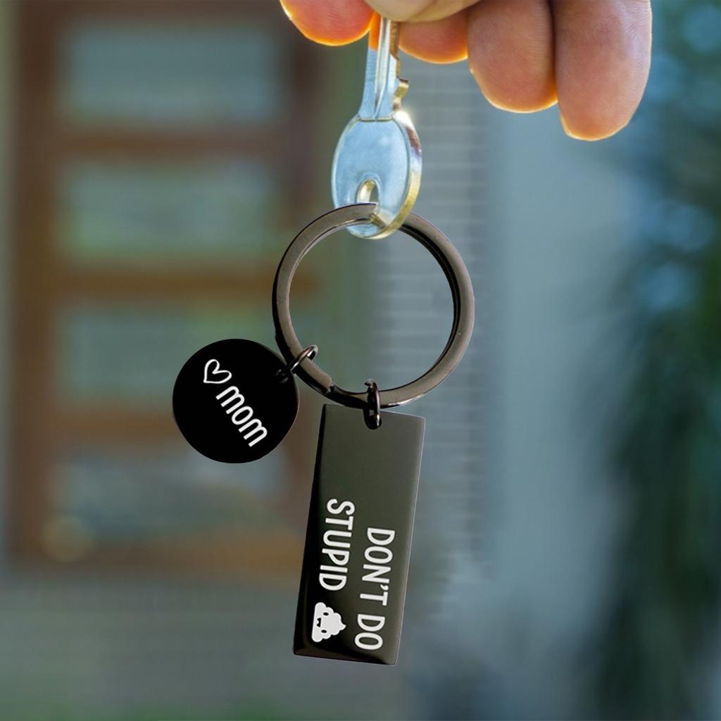 Buy Stupid Do Don't Key Mom Chain Pendant Keychain Decor Holder Bag ...
