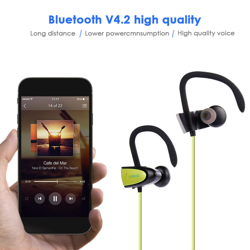 Buy Fozento Wireless Bluetooth V4.2 Headphones In Ear Earbuds Sports ...