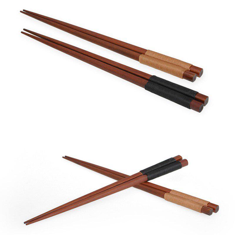 Handmade Japanese Style Natural Wood Chopsticks Set Value Gift Tie Line ...
