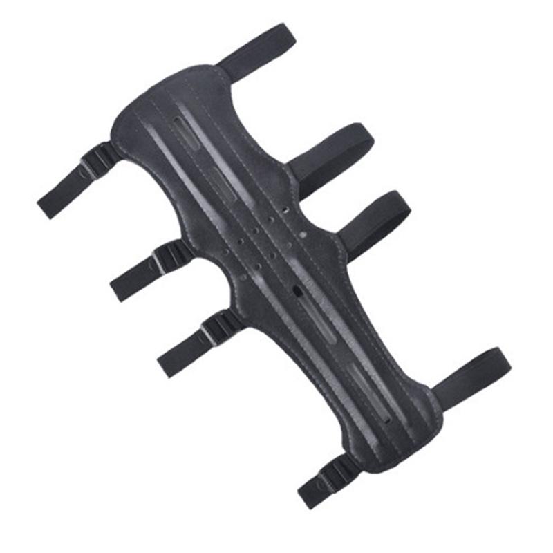 Outdoor Adjustable Archery Arm Guard Forearm Bicep Bow 4-Strap Glove ...