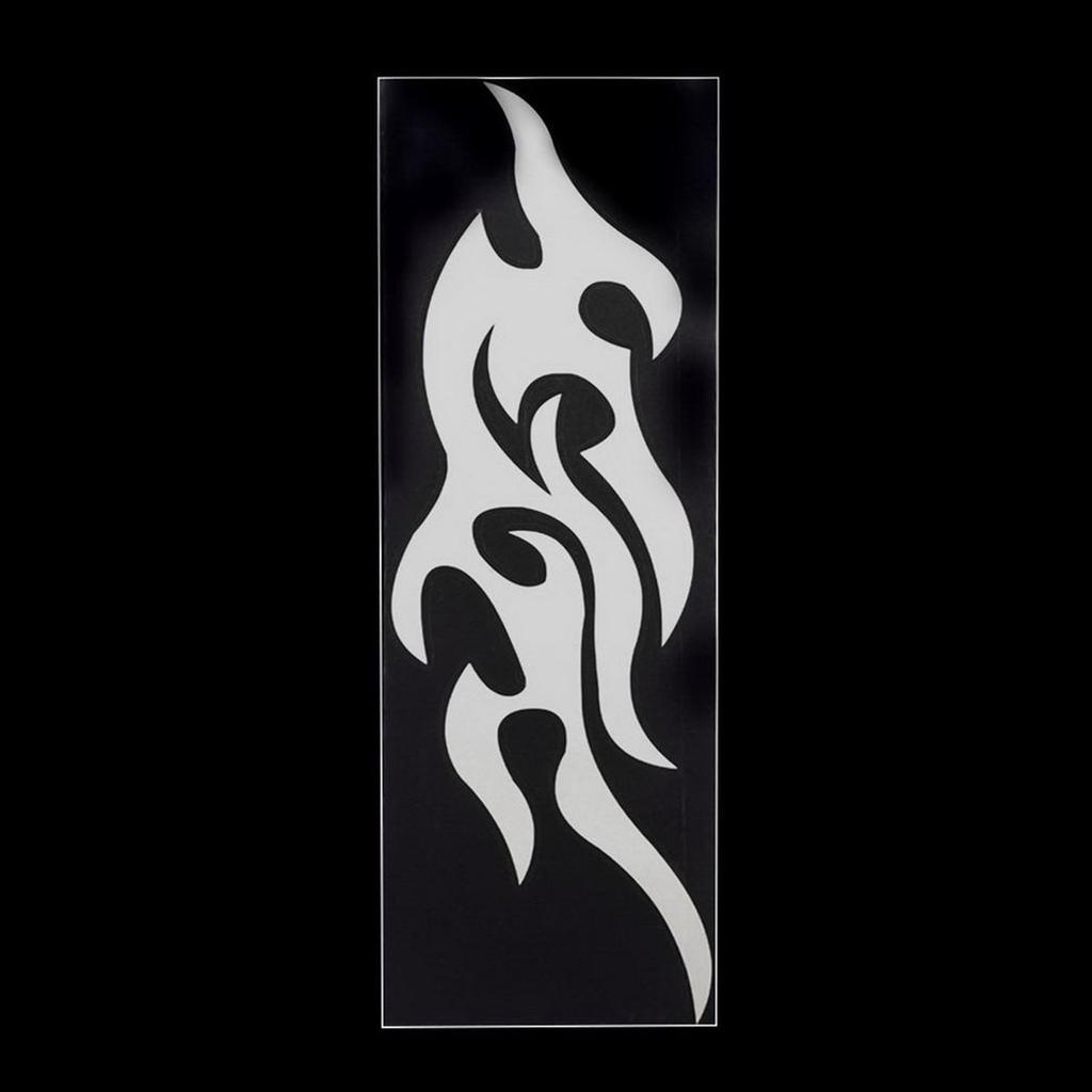 Buy Waterproof 2 Pcs Car Vehicle Body Fire Flame Decal Window Bumper ...