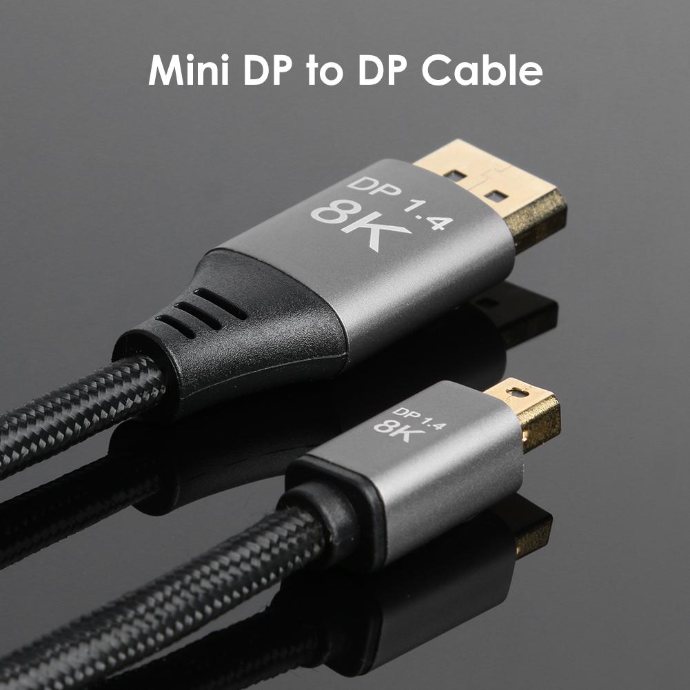 Cheap B0305 8K/60Hz Mini DP to DP Cable Male to Male DisplayPort 1.4 ...