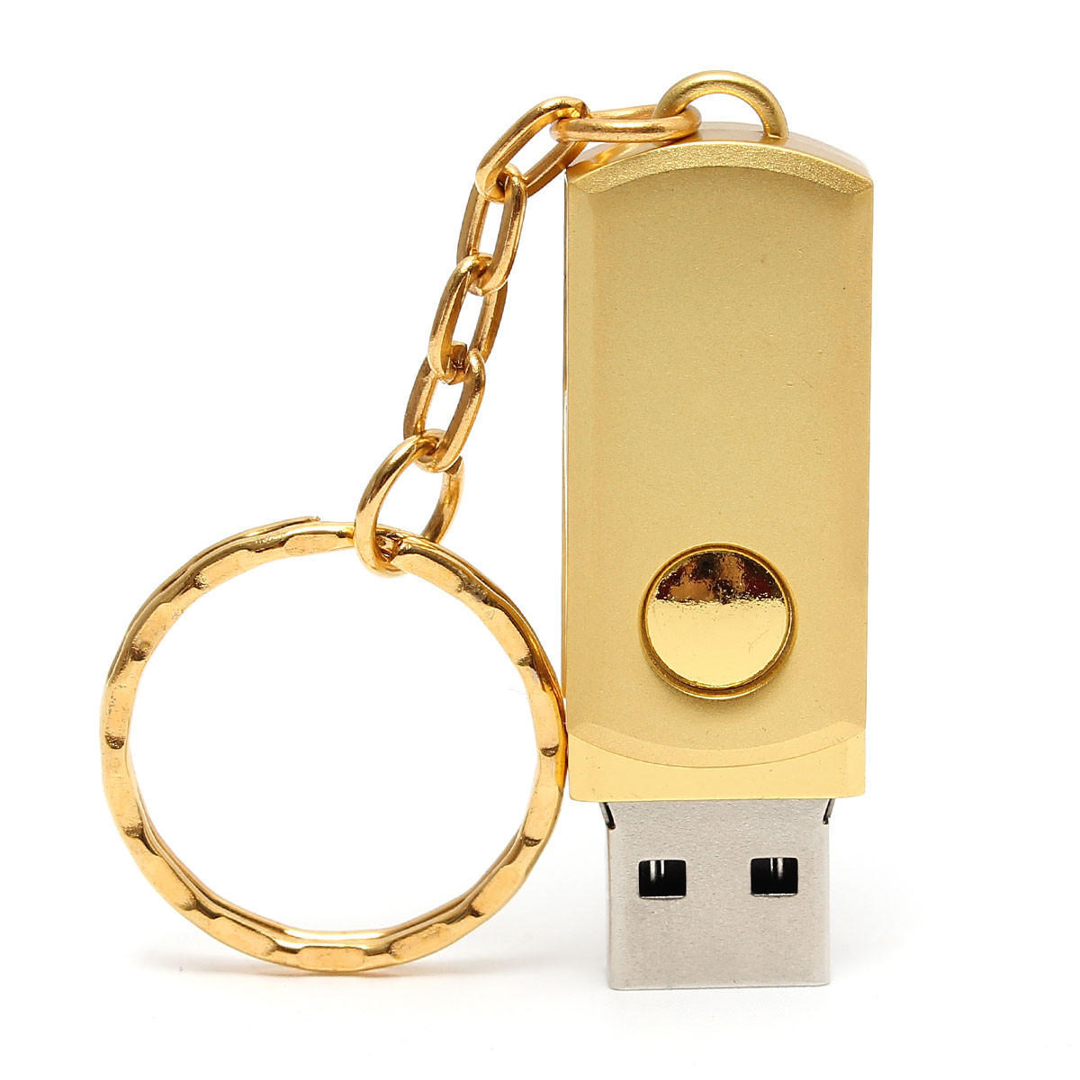 USB 2.0 Golden Metal Swivel Flash Memory Stick Pen Drive U Disk Key ...