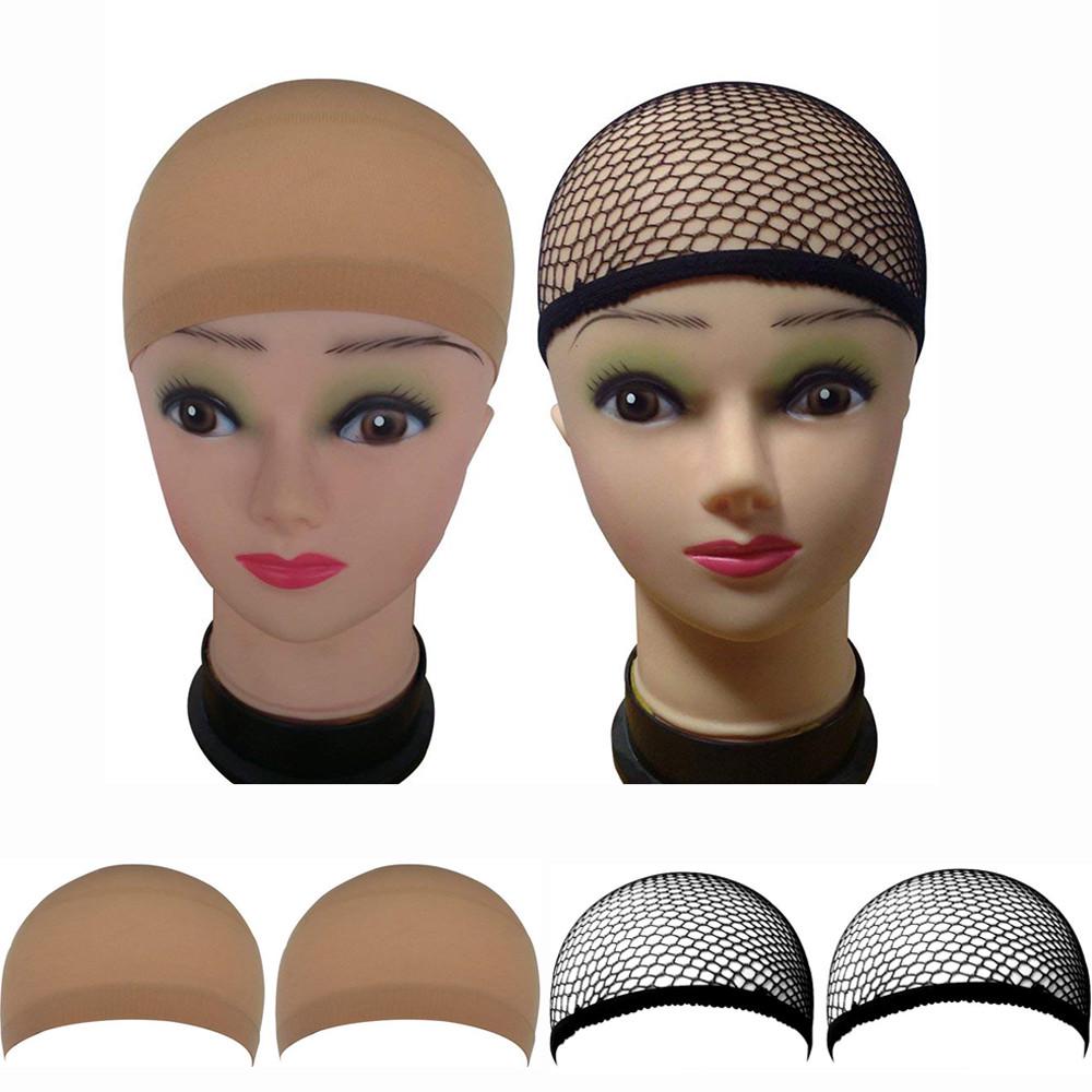 Buy 4 Pack Wig Caps Hair Mesh Wig Cap Hair Nets Wig Stretchable Elastic ...