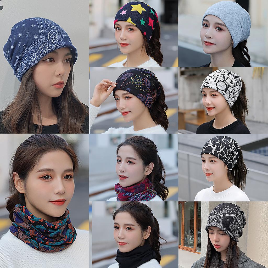 Unisex Fashion Printing Versatile All-in-one Multi-purpose Hat Face ...