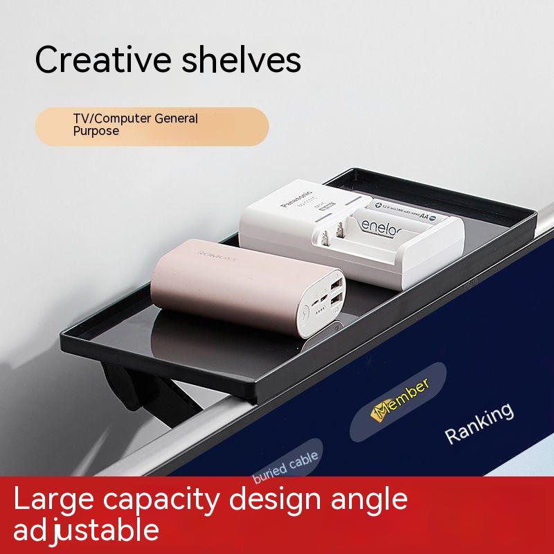 Cheap Adjustable TV Screen Top Storage Shelf Rack Holder Computer ...