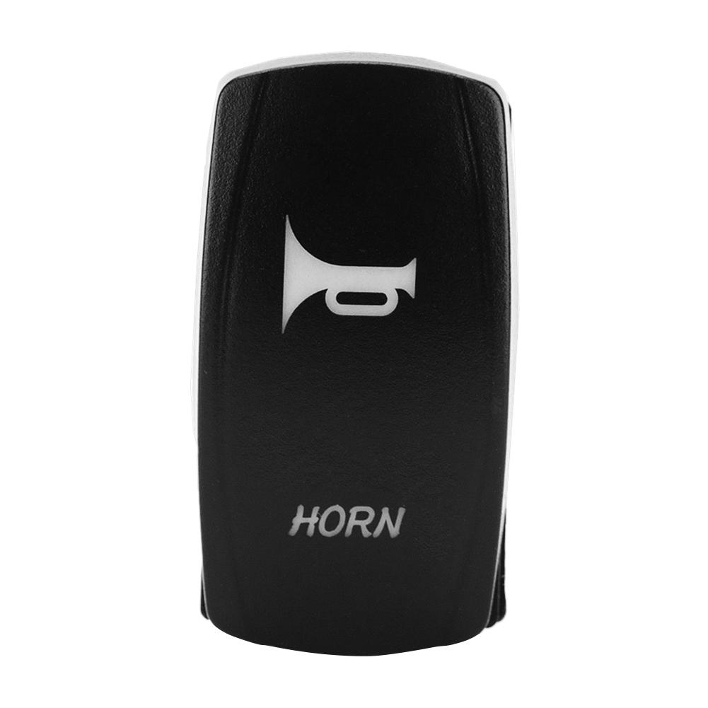 Buy LED Backlit HORN On Off Rocker Switch 3-Pin SPST Waterproof for Car ...