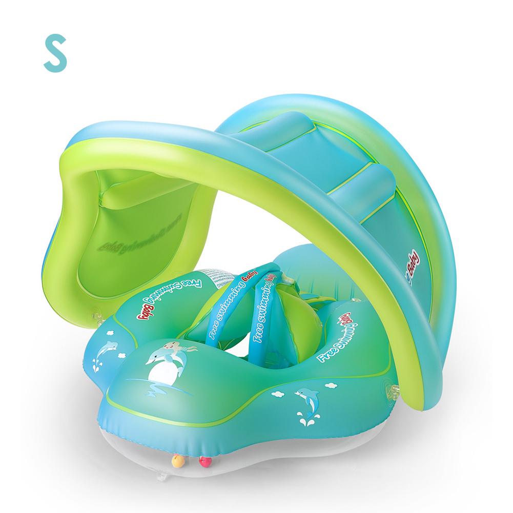 Buy Inflatable Float Baby Swim Float Infant Pool Float with Canopy for ...