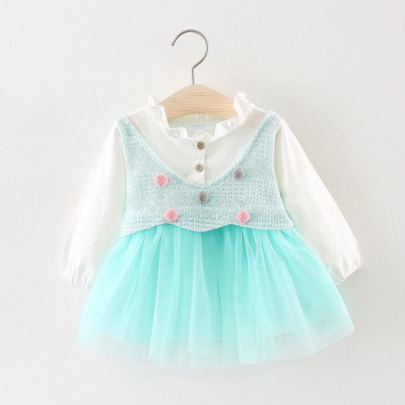 Buy Girl Mesh Dress Dresses Children Clothing Princess Dress Dot Design ...