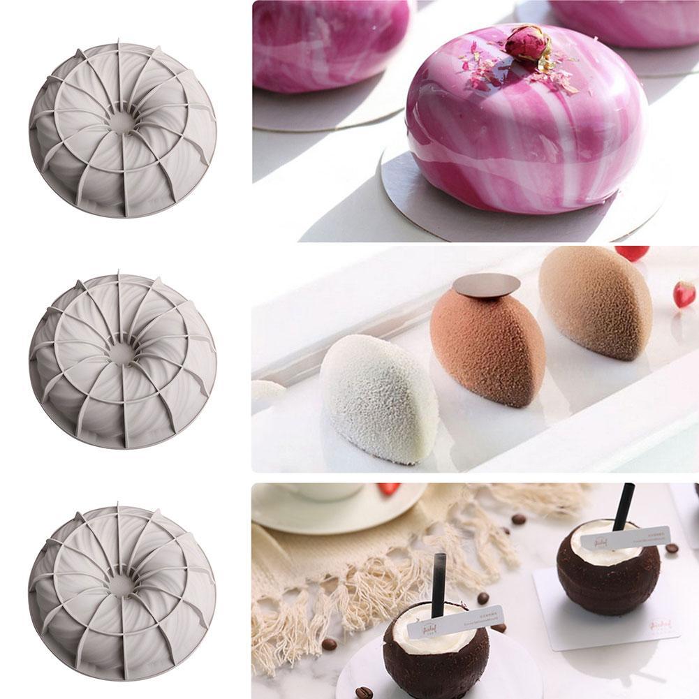 Acheter Wool Ball Shaped Mousse Mold Silicone Cake Mold Round Baking Fondant Tray Cake Swirl ...