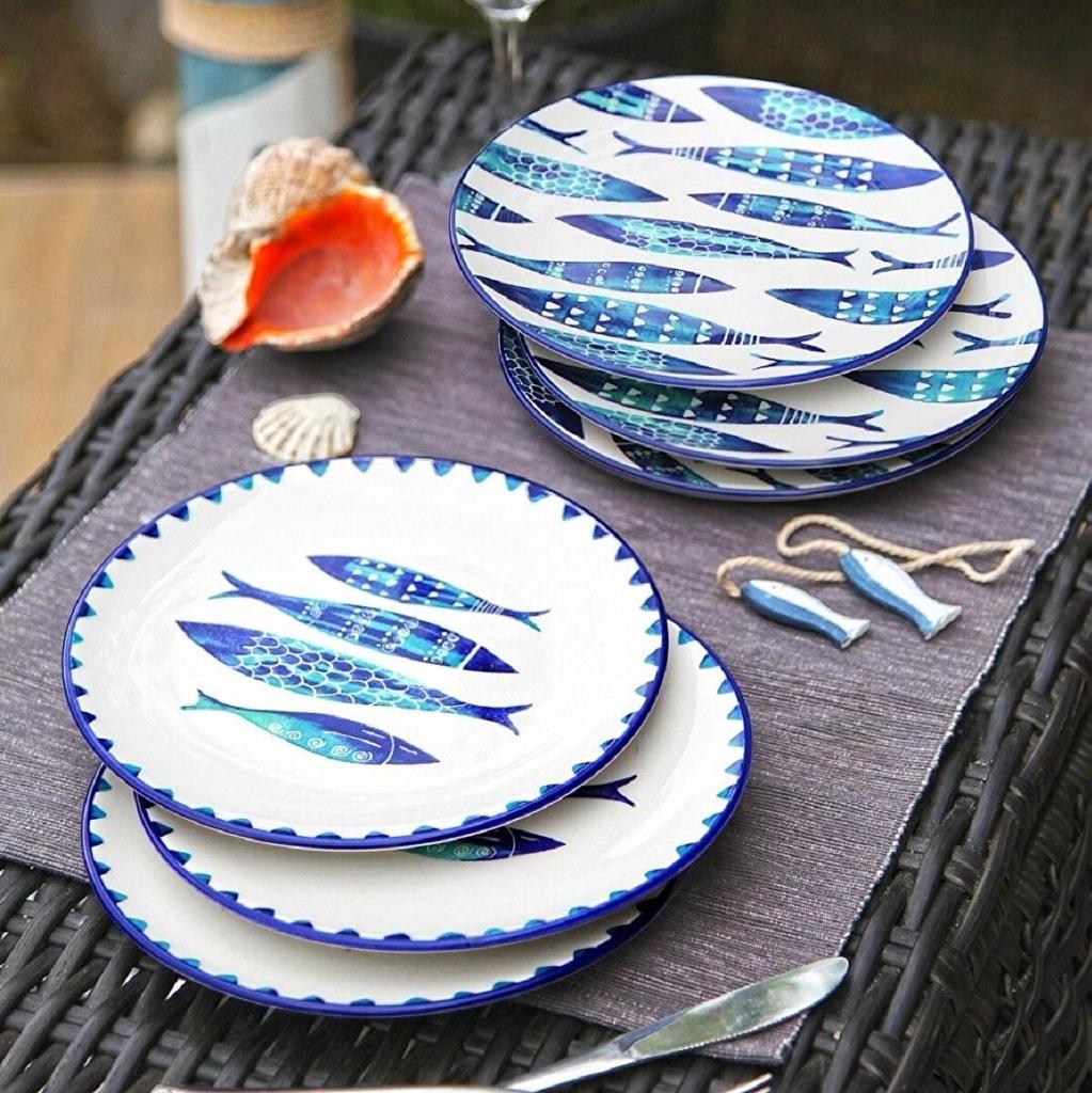 Set of 6 Special Design Handmade 21cm Cake Plates uygun fiyatlı satın ...