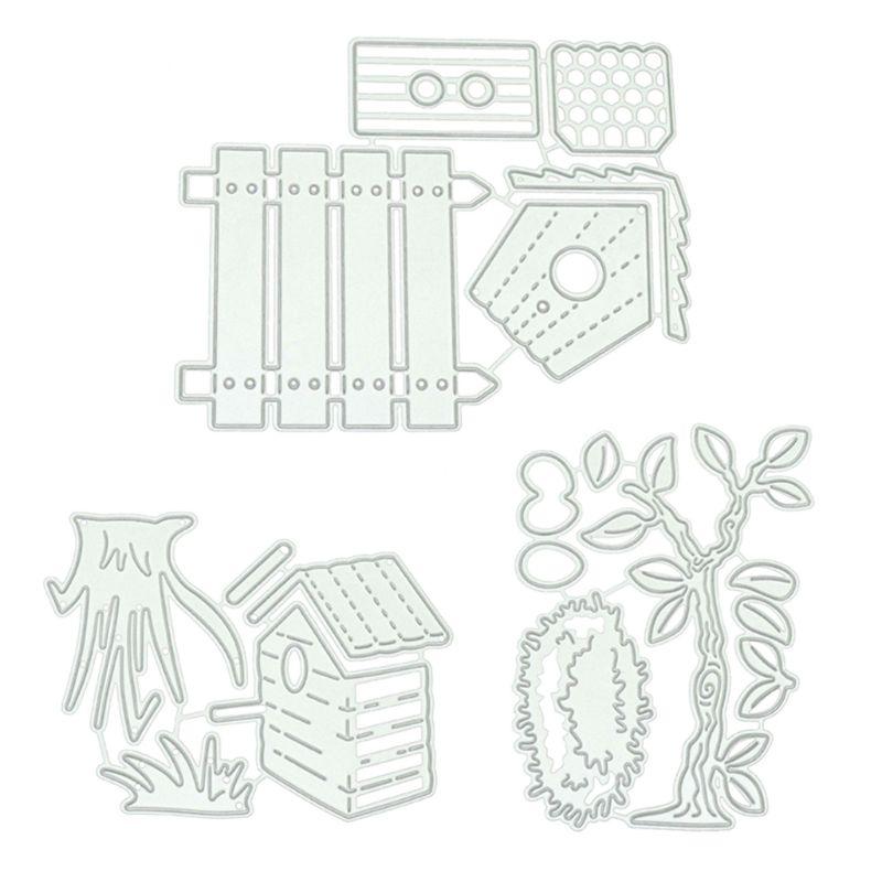 Buy BIrd House Metal Cutting Dies Scrapbooking Stencils DIY Paper Card ...