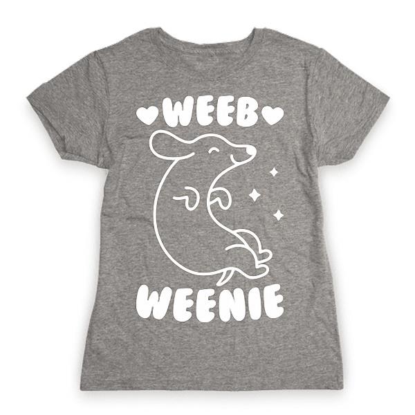 Women's Summer Fashion Weeb Weenie Dachshund Short Sleeve T-Shirt uygun ...