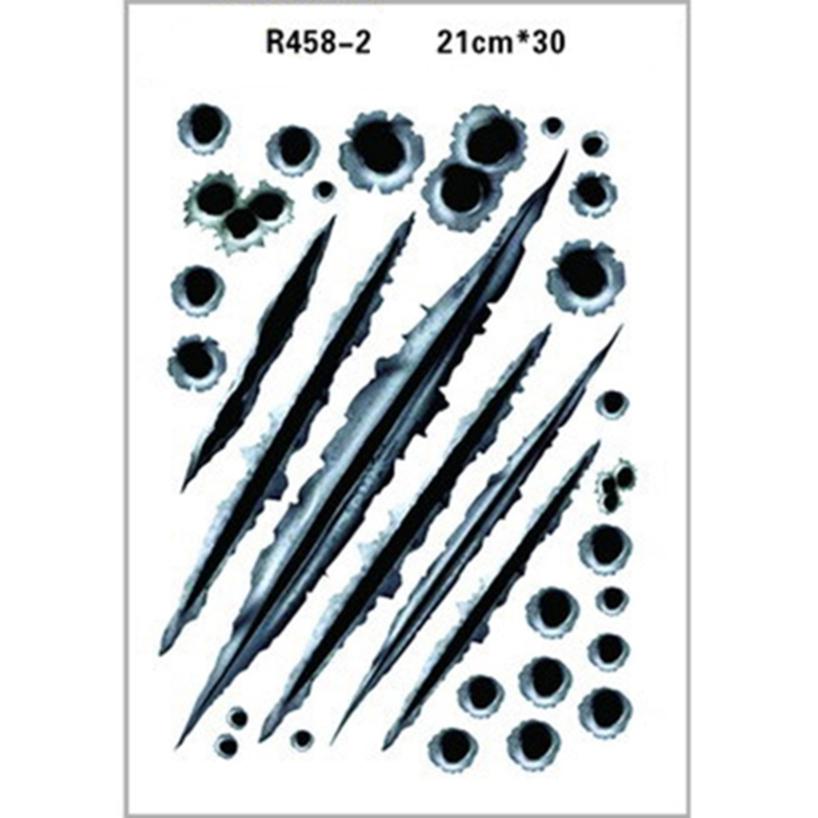 Decorative Car Sticker Wall Sticker Car Bullet Hole Crack Sticker uygun ...
