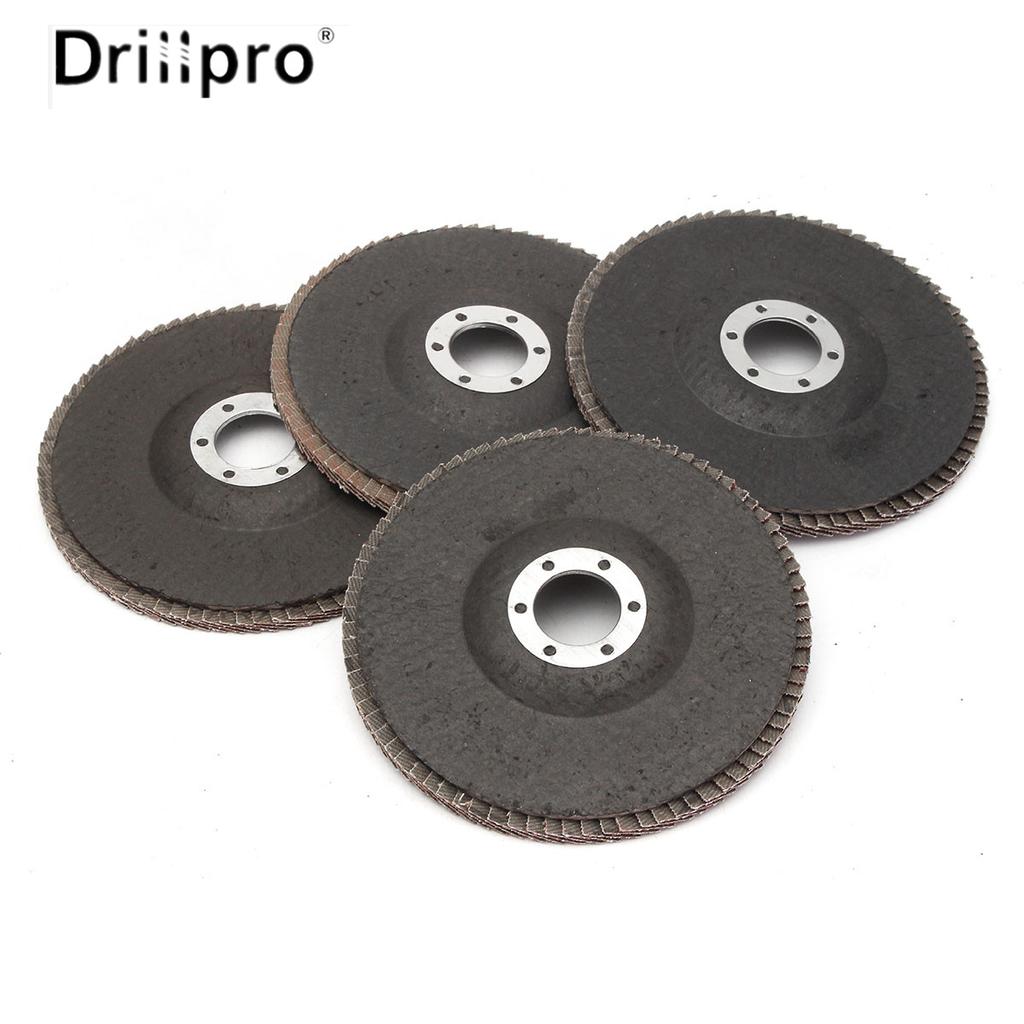 Satın alın Drillpro 10x 5'' 125mm 40/60/80/120 Grit Aluminum Oxide Flap Disc Sanding Grinding ...